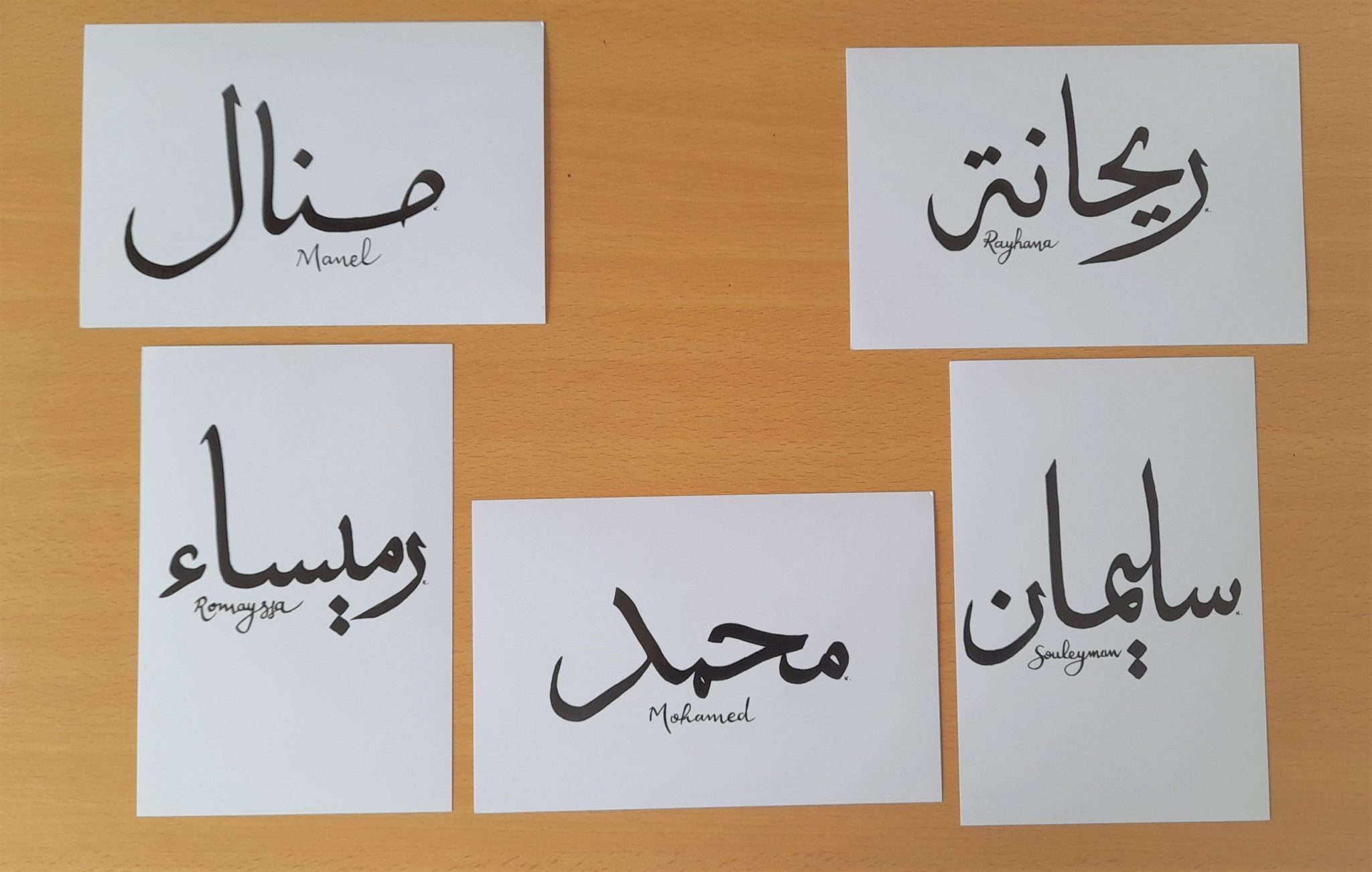 Prénom calligraphie arabe - Dessin Calligraphie arabe