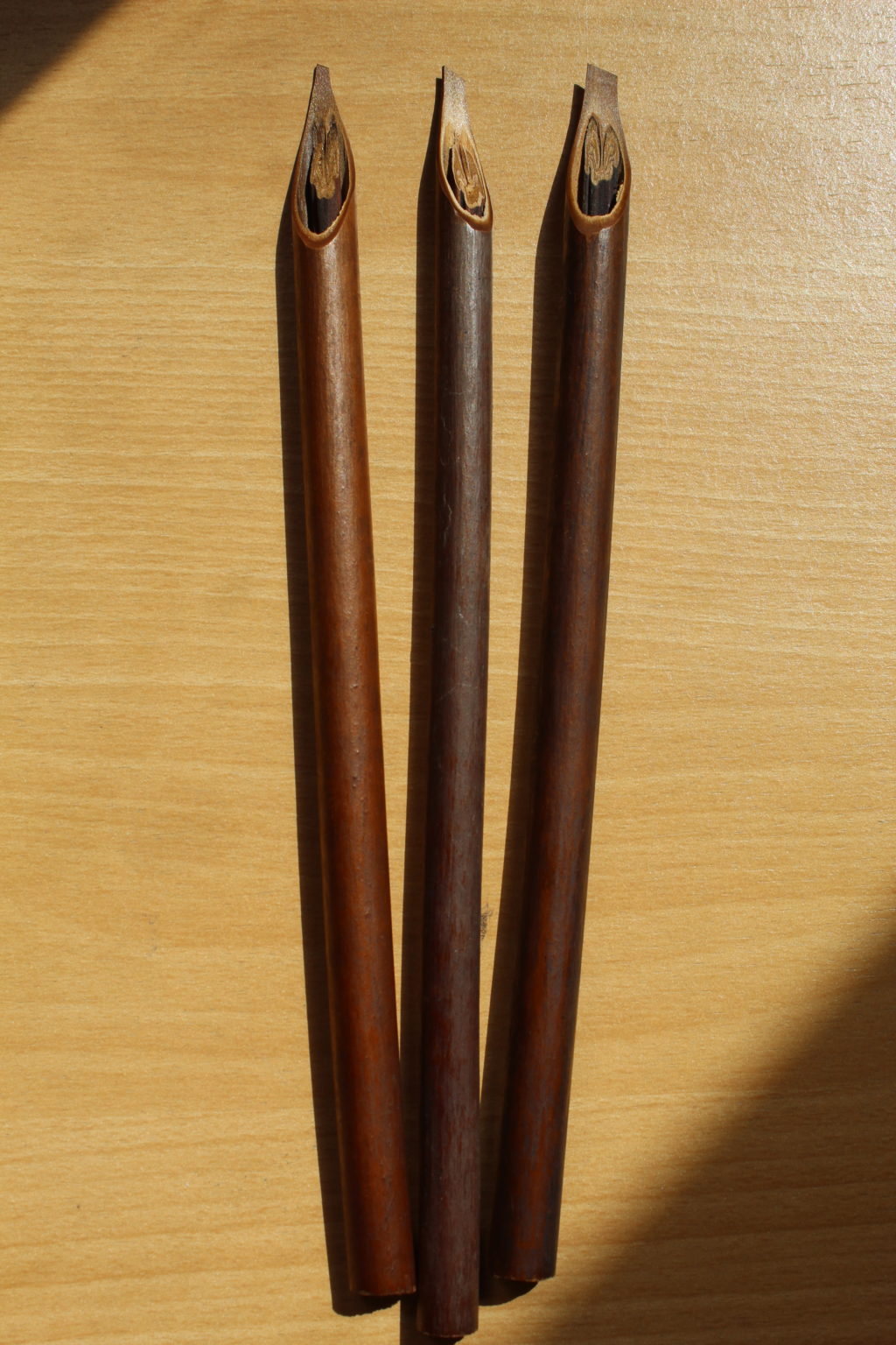 Lot 3 calames en roseau - Dessin Calligraphie arabe